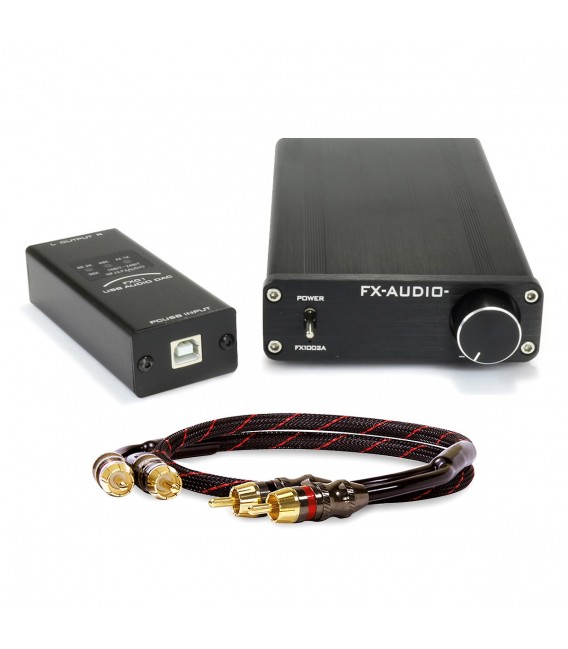 Pack Amplificateur FX-AUDIO FX1002A 2x125W 4 Ohm + DAC USB FX-AUDIO ...