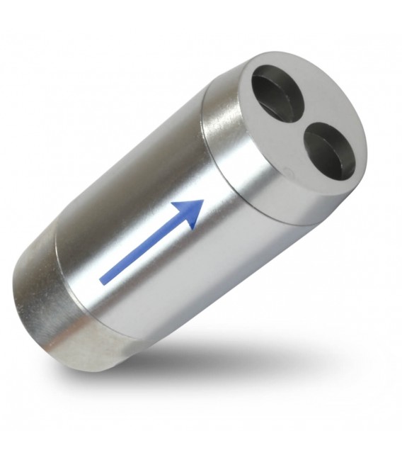 Splitter aluminum 1 to 2 Silver 1x11 to 2x7mm - Audiophonics