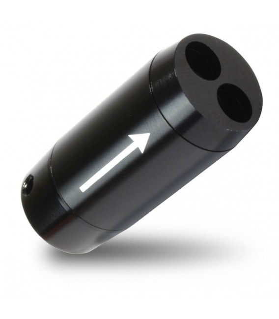 Splitter aluminum 1 to 2 Black 1x11 to 2x7mm - Audiophonics