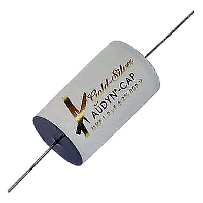 AUDYN GOLD SILVER MKP Gold / Silver Capacitor 1200V 0.1μF - Audiophonics