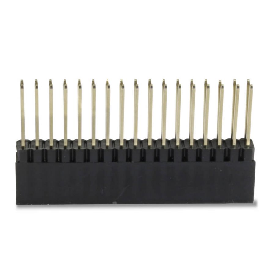 2.54mm Male / Female Pin Header 2x15 Pins 11mm (Unit) - Audiophonics