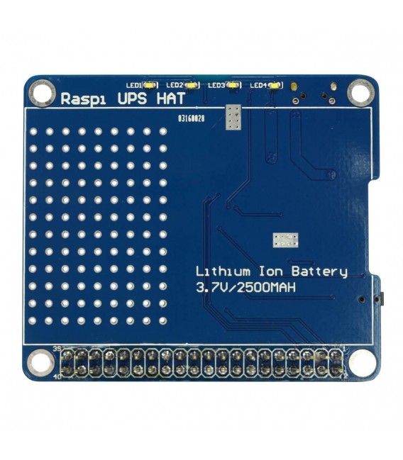 HAT flat mounting for 3.7V cell / Battery Management System Raspberry ...