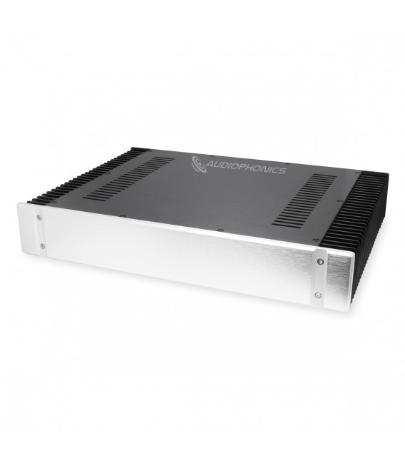 Aluminium Case with Heatsink 430x311x70mm Silver Front Panel - Audiophonics