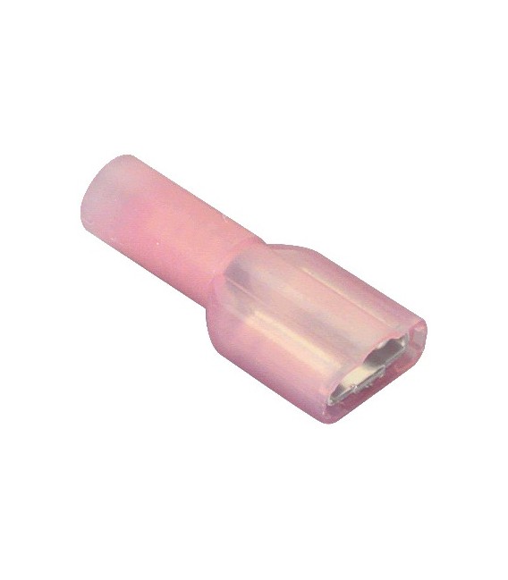 Insulated Female Blade Terminal 6.3mm 0.5-1.3mm² Red (x10) - Audiophonics