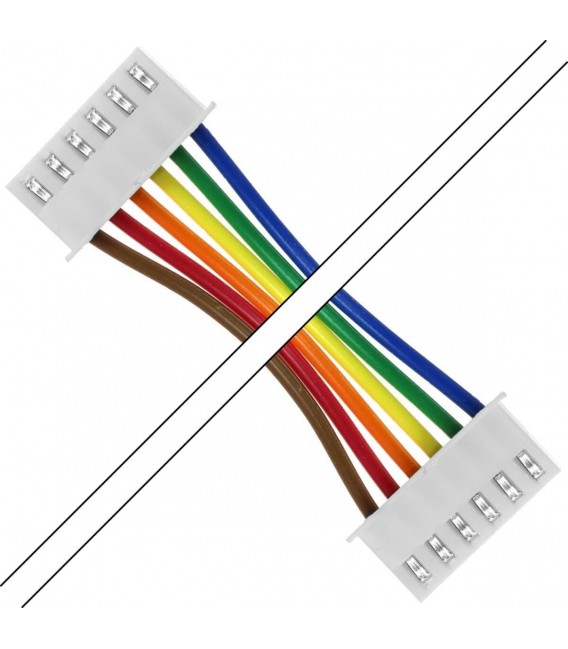 PH 2.0mm Female / Female Cable 6 Poles 2 Connectors 100cm (Unit ...