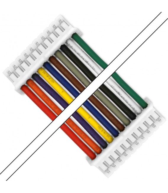 PH 2.0mm Female / Female Cable 10 Poles 2 Connectors 50cm (Unit ...