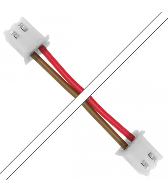 PH 2.0mm Female / Female Cable 2 Poles 2 Connectors 1m (Unit ...