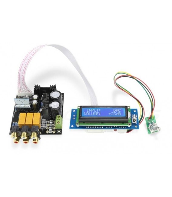 Source selector / Volume control Module PGA2310 with LCD screen ...