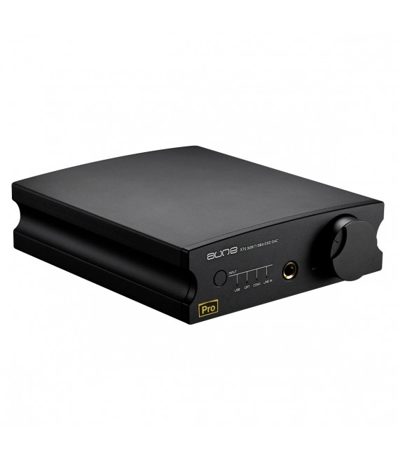 AUNE X1S PRO DAC ES9038Q2M Headphone Amplifier 32bit 768kHz DSD512 Black - Audiophonics