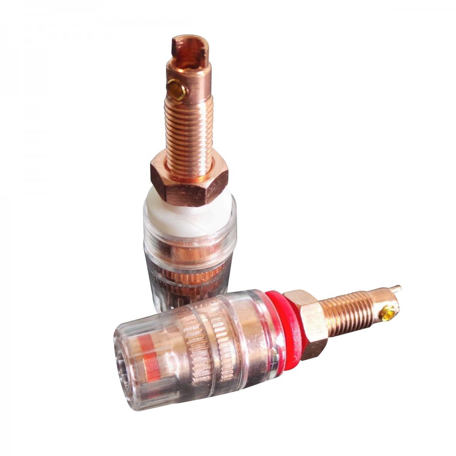 CC RCS Isolated Red Copper Binding Post Cryogenic Treatment (Pair ...