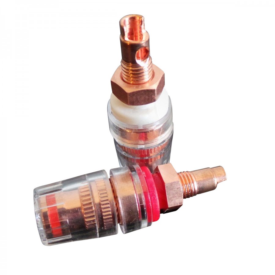 CC RCS Isolated Red Copper Short Binding Post Cryogenic Treatment (Pair ...