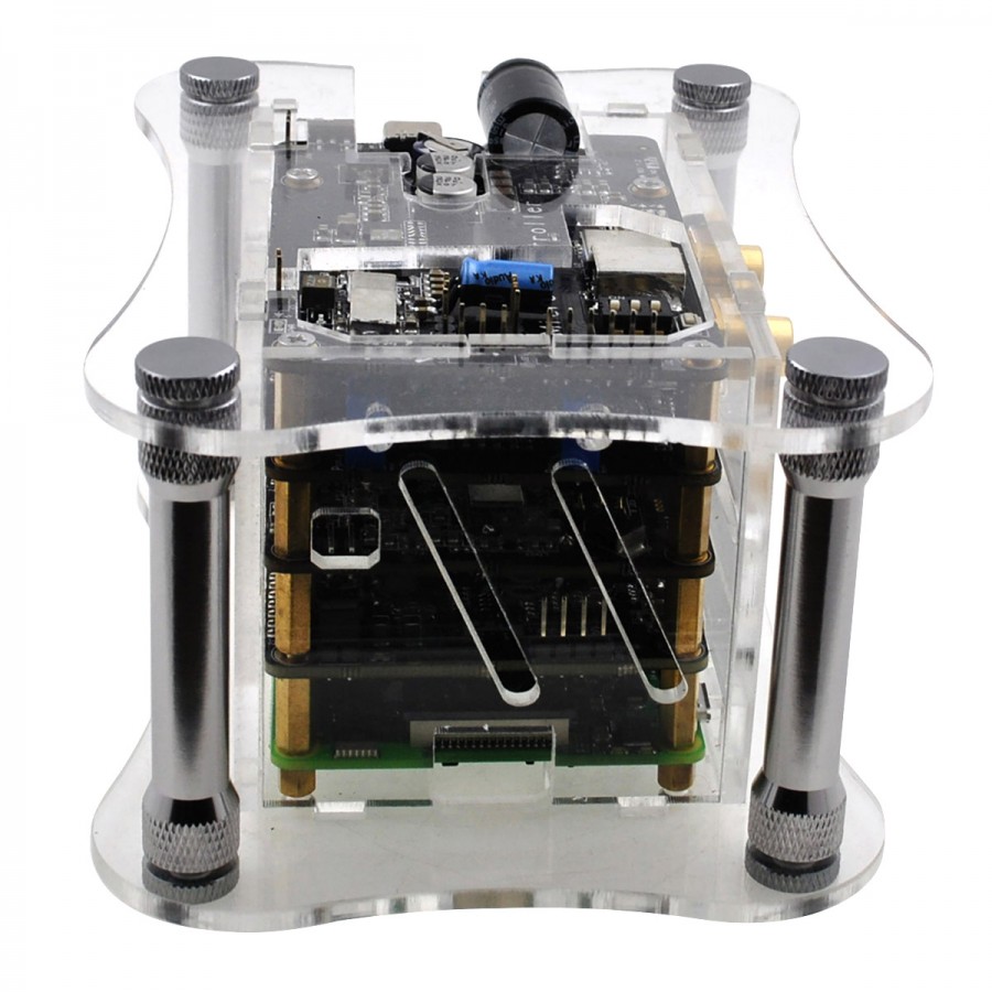 ALLO Acrylic Case for Allo Katana + Allo Isolator V1.2 + Raspberry Pi 3 ...