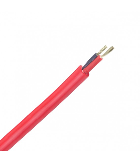 Cable Dual Conductor Silicon 1mm² Red - Audiophonics