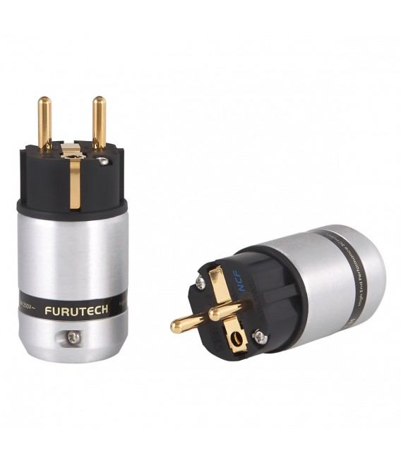 FURUTECH FI-E46 NCF (G) Schuko Type E/F Power Gold Plated Copper Alpha ...