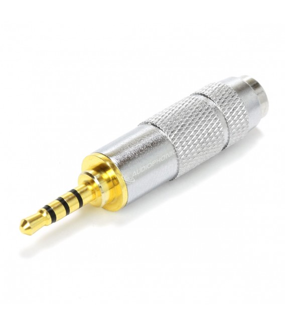 Balanced Male TRRS Jack 2.5mm to Single-Ended Female Jack 3.5mm Adapter ...