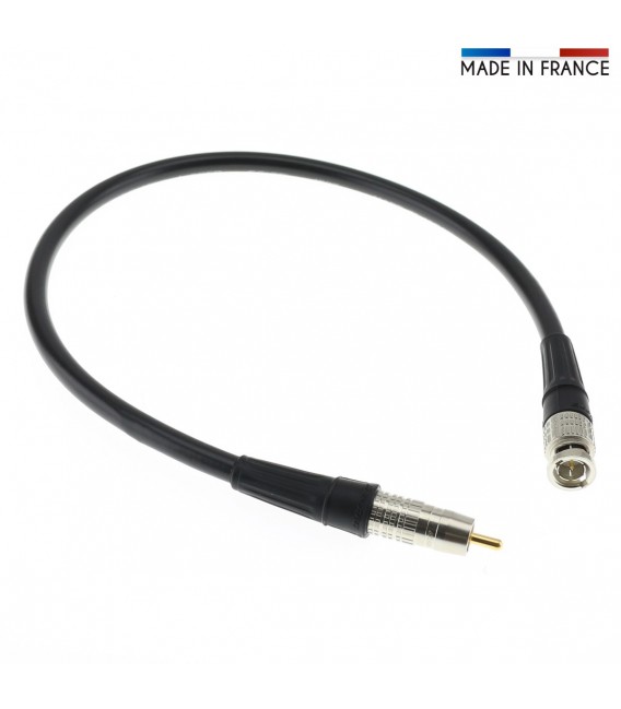 AUDIOPHONICS CANARE Câble numérique coaxial 75ohm BNC-RCA 0.5m - Audiophonics