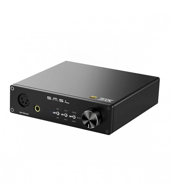 SMSL SP200 Balanced Headphone Amplifier THX AAA-888 2x 3W 32 Ohm Black ...