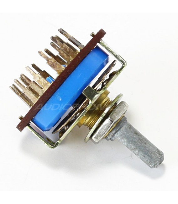 ALPS Selector 2x6 stereo positions Flat axis - Audiophonics