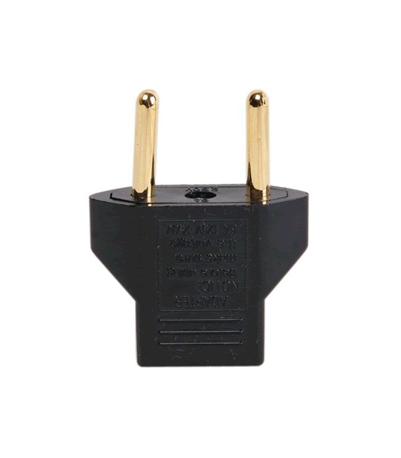 US Plug 2-pole Gold Plug to EN Plug - Audiophonics