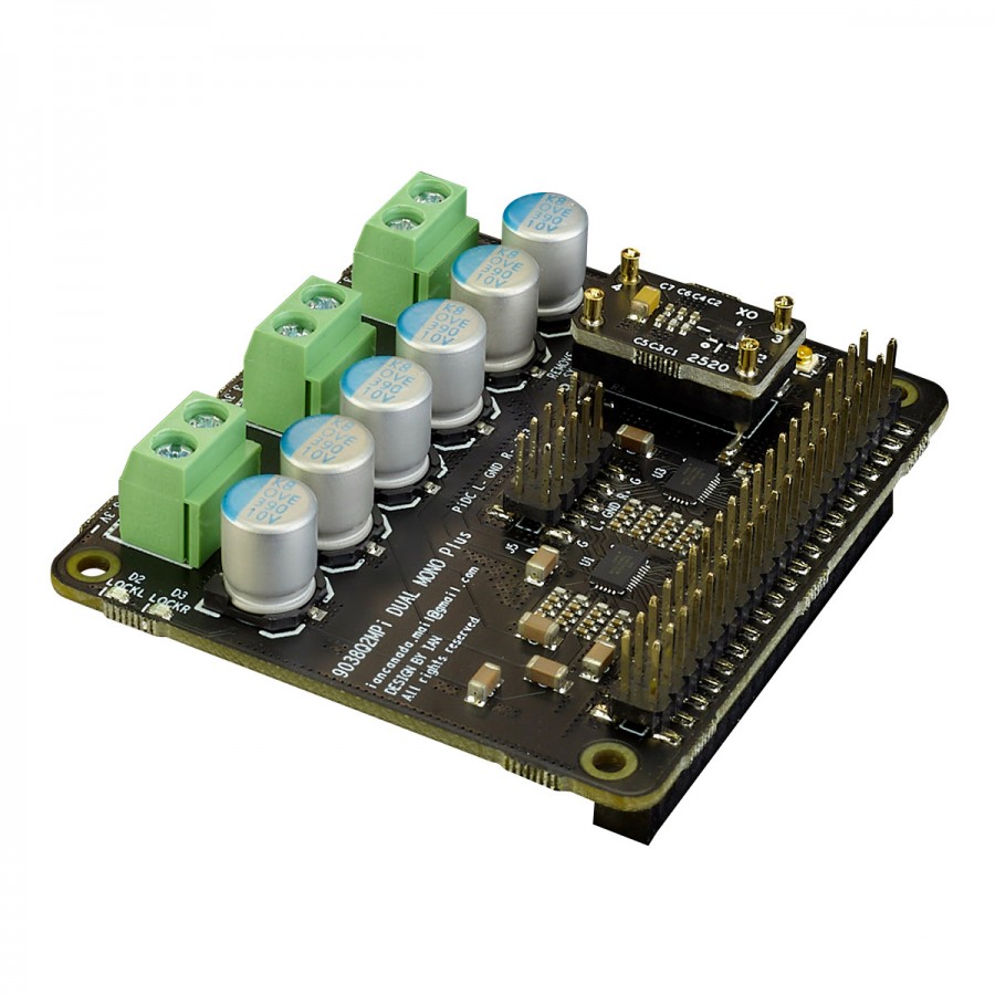 IAN CANADA Dual Mono ES9038Q2M DAC HAT Raspberry Pi / I2S & SPDIF / PCM ...