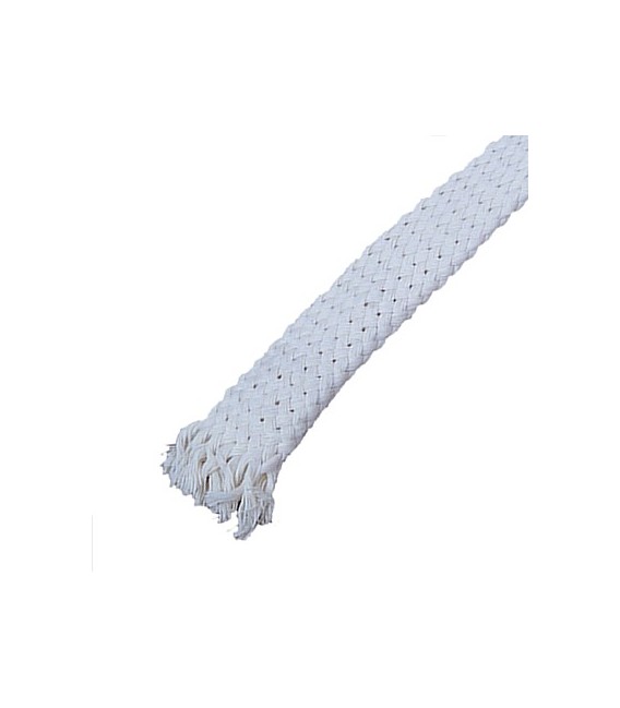Braided Sheath Natural Cotton Ecru Ø18-25mm - Audiophonics
