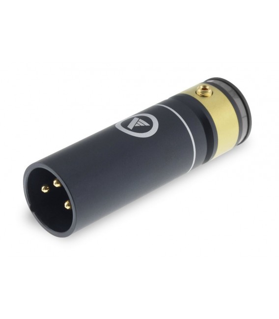 VIABLUE T6S XL Gold Plated 24k 3 Way Male XLR Connector Ø12mm Black ...
