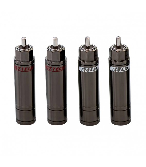 NEOTECH NER-OCC RH RCA Connectors Rhodium Plated OCC Copper Ø10.5mm ...