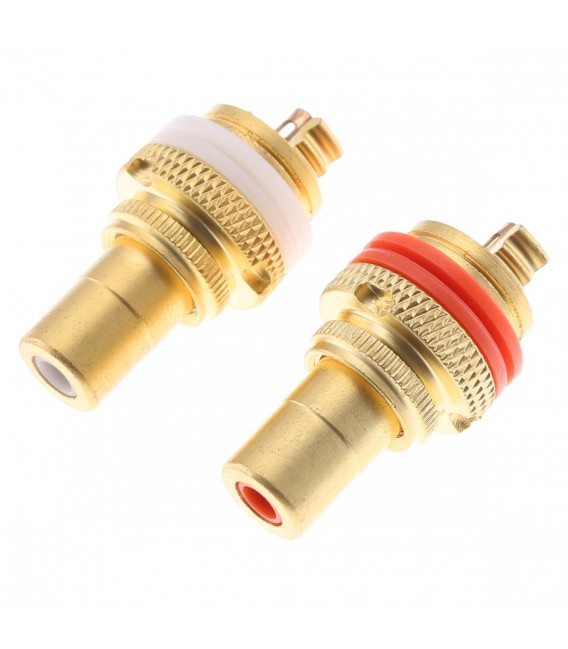RCA Plugs Gold Plated (Pair) - Audiophonics