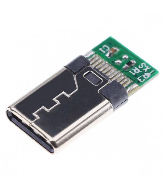 Male 4 PIN USB-C DIY Connector - Audiophonics