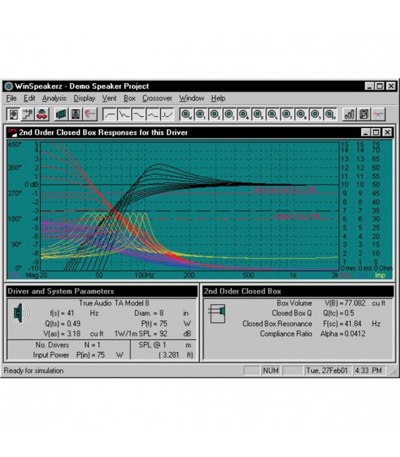 TRUE AUDIO WINSPEAKERZ Simulation Software for Speaker Design ...