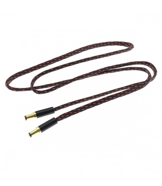 Power Cable Jack DC 2.1mm Gold Plated 1m - Audiophonics