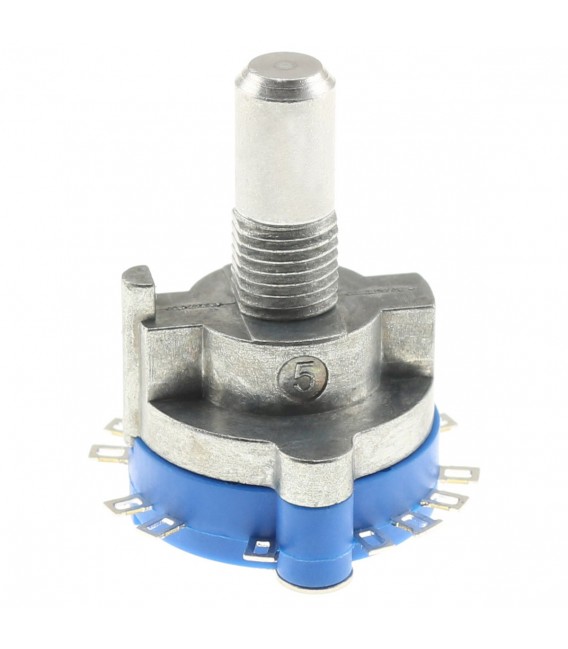 Selector 2x5 Positions Stereo Round Axis - Audiophonics