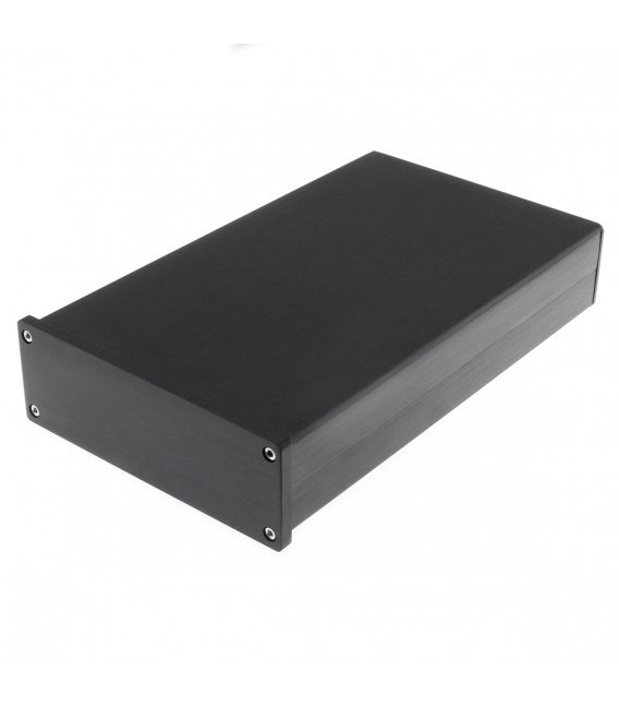 DIY Case Preamplifier DAC 100% Aluminum 290x170x60mm Black - Audiophonics