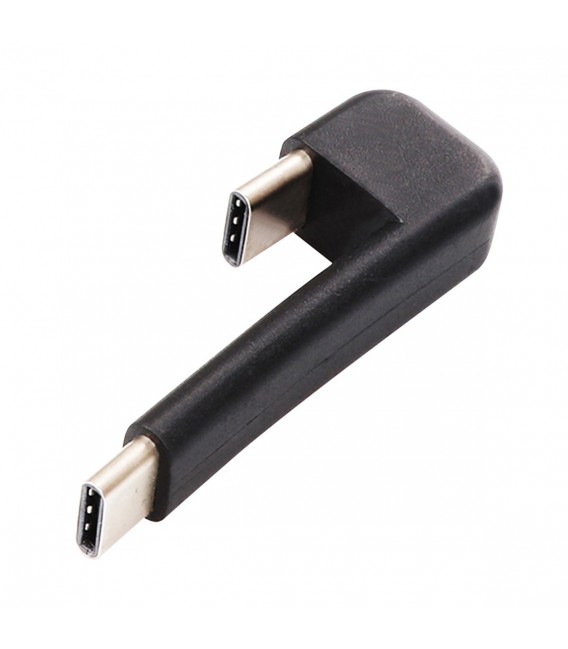 Adapter Male USB C to Male USB C 180 Angled OTG Audiophonics