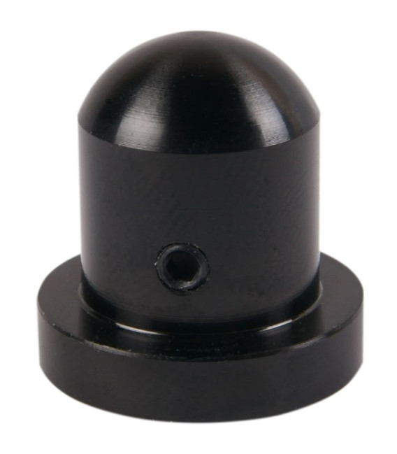 Knob Aluminum D Shaft 18x18mm Ø6mm Black - Audiophonics