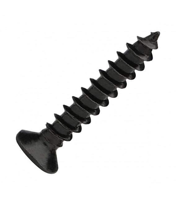 Cruciform Countersunk Head Wood Screws M3x5mm Carbon Steel Black (x10 ...