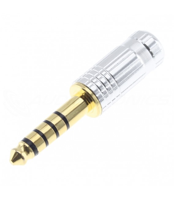 Jack 4.4mm TRRRS Connector Gold Plated Ø6mm (Unit) - Audiophonics