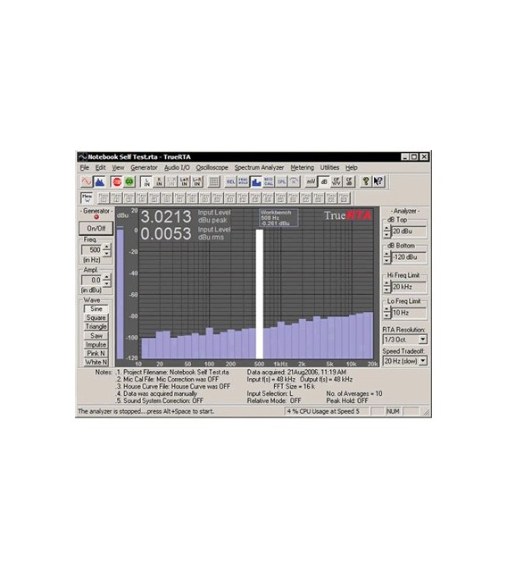 TrueRTA Audio Level 2 Version 3 Measurement Software - Audiophonics