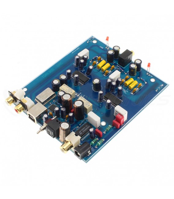 DAC Board 2x TDA1305T CS8412 USB SPDIF 16bit 48kHz - Audiophonics
