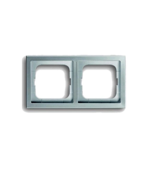 Busch-Jaeger Cache d'habillage Double pour prise Schuko Acier ...