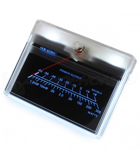 Vumeter Blue LED Backlight -60dB/+6dB 1.2mW/300W - Audiophonics