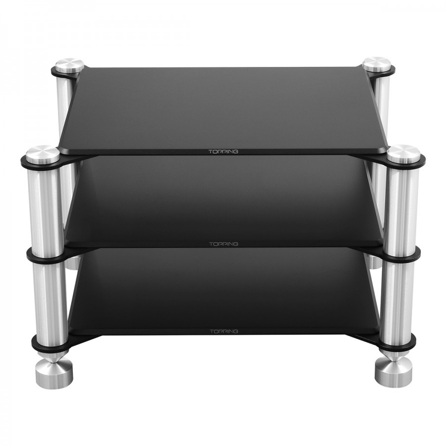 TOPPING SR2 HiFi Rack 3 Levels Aluminum 289 x 238 x 188mm Black ...