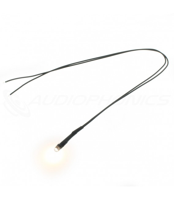 LED Bulb on Cable 8V Warm White 30cm - Audiophonics