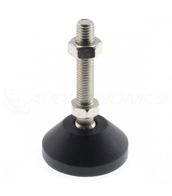 Articulated Rubber Feet M10x50mm Black (Set x4) - Audiophonics