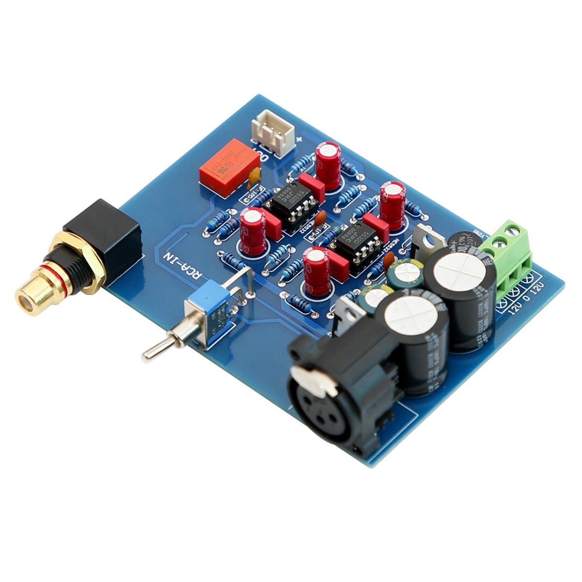 Circuit Diagram Stereo To Dual Mono Audio Converter - RCA L/R To Mono ...