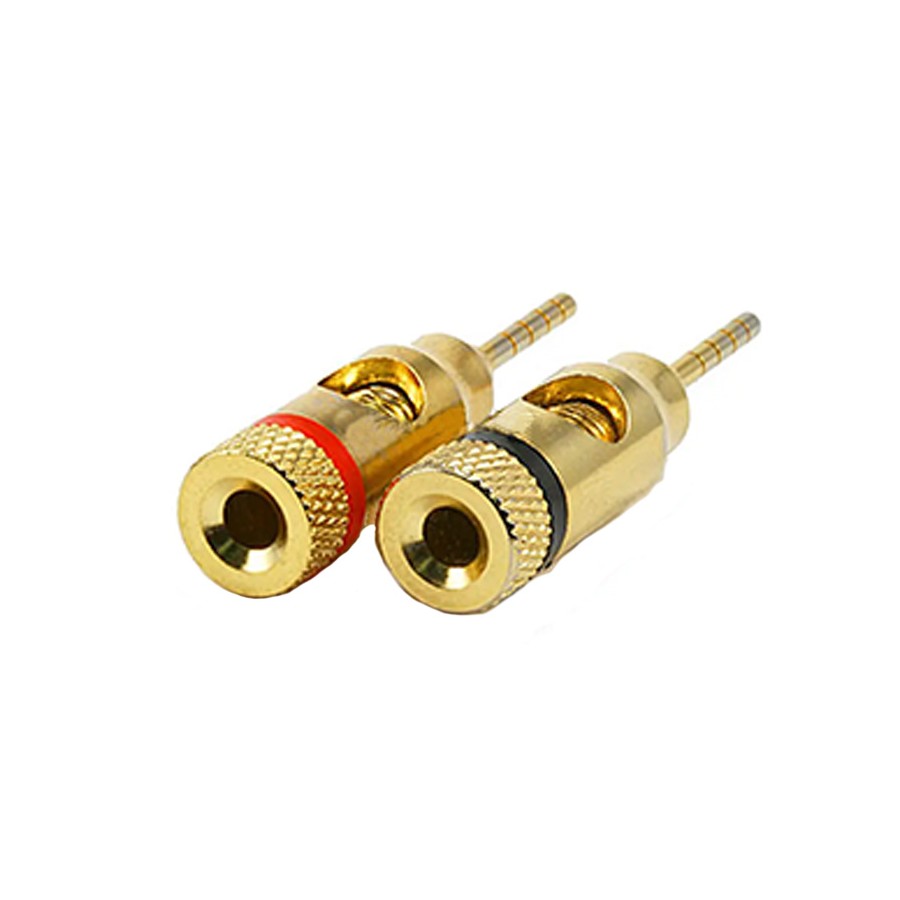Gold plated Reducers for speakers cable 2mm (Pair) - Audiophonics