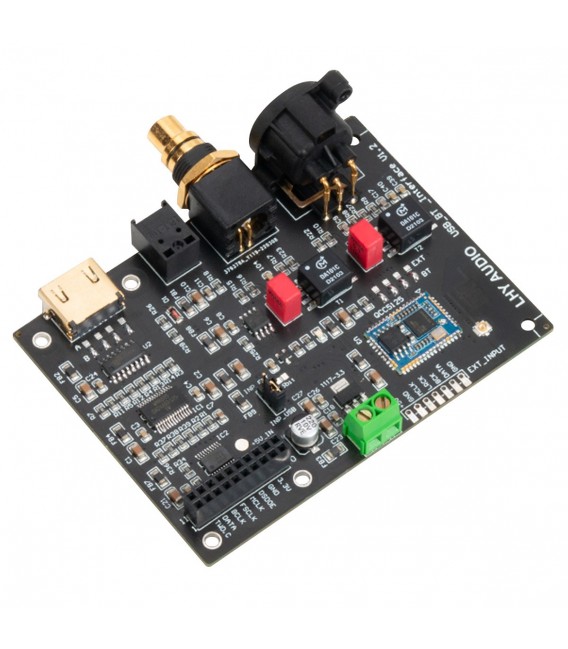 LHY AUDIO Digital Interface Module I2S Bluetooth 5.1 USB to SPDIF AES/EBU I2S HDMI 32bit 384kHz ...