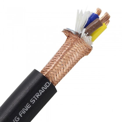[GRADE S] ELECAUDIO CS-331B Power Cable Double Shielded OFC Copper 3x3 ...