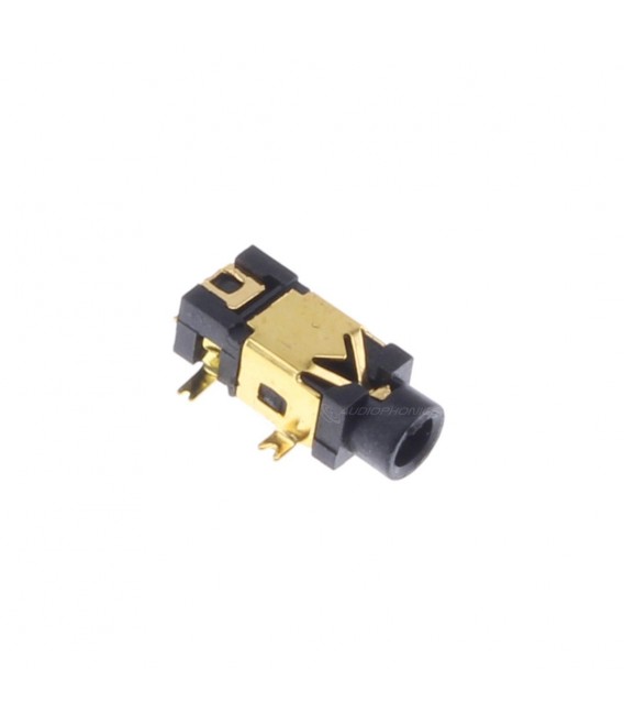 Female 3 Poles Jack 2.5mm Socket Gold Plated - Audiophonics