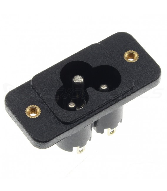 IEC C6 Mickey Socket to Solder for Case Mounting - Audiophonics